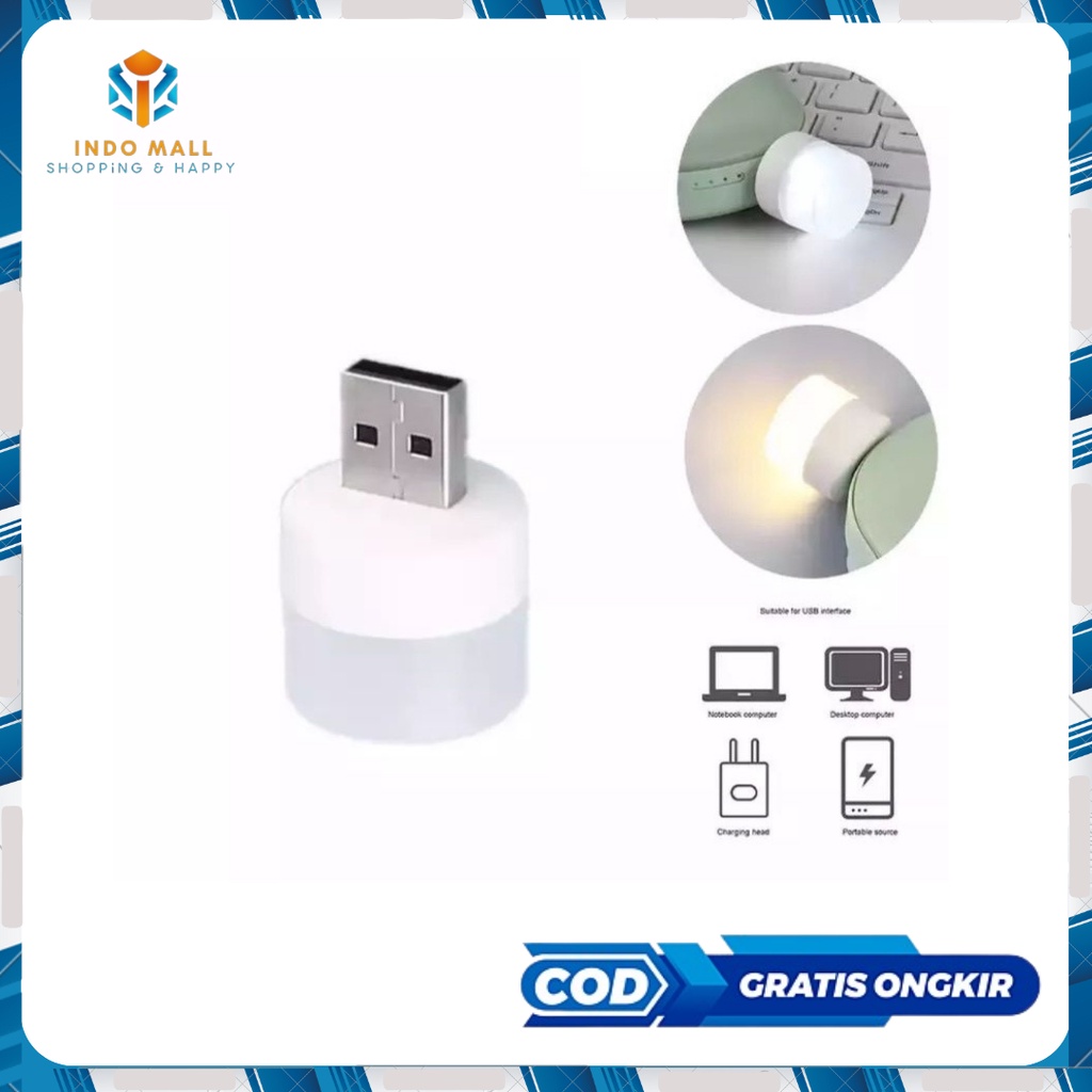 Jual Lampu Mini Led Usb Portable Kecil / Lampu Baca / Lampu Led Usb Mini / Lampu Tidur | Shopee ...