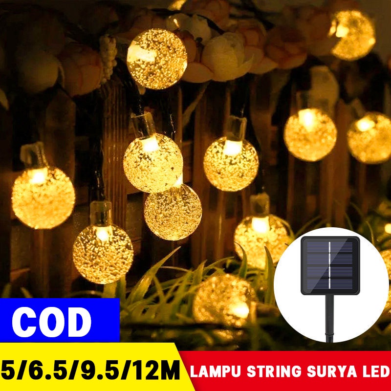 Jual 5/6.5/9.5/12M Lampu String Surya LED /Dekorasi Hemat Energi Tenaga ...