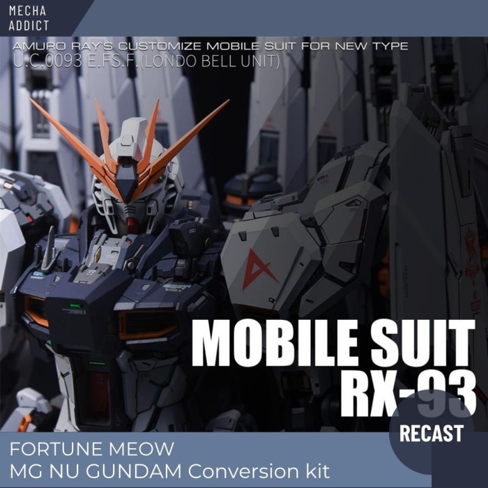 Jual MG Nu Gundam Resin Conversion Kit by Fortune Meow Recast - Ready ...