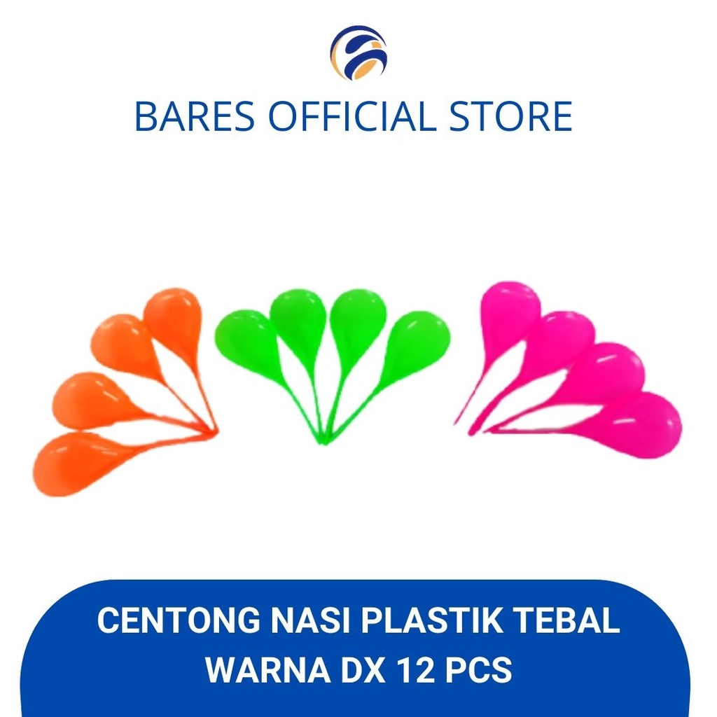Jual Centong nasi plastik tebal warna dx - Entong nasi centong/12 pcs ...