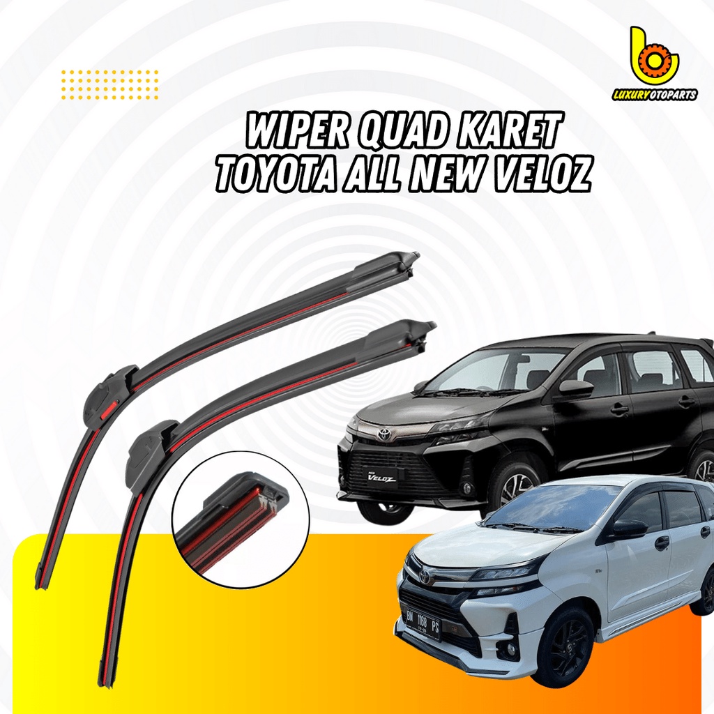 Jual 1 SET (2 PCS) Wiper Quad Blade Toyota Avanza Veloz 2021 - Sekarang ...