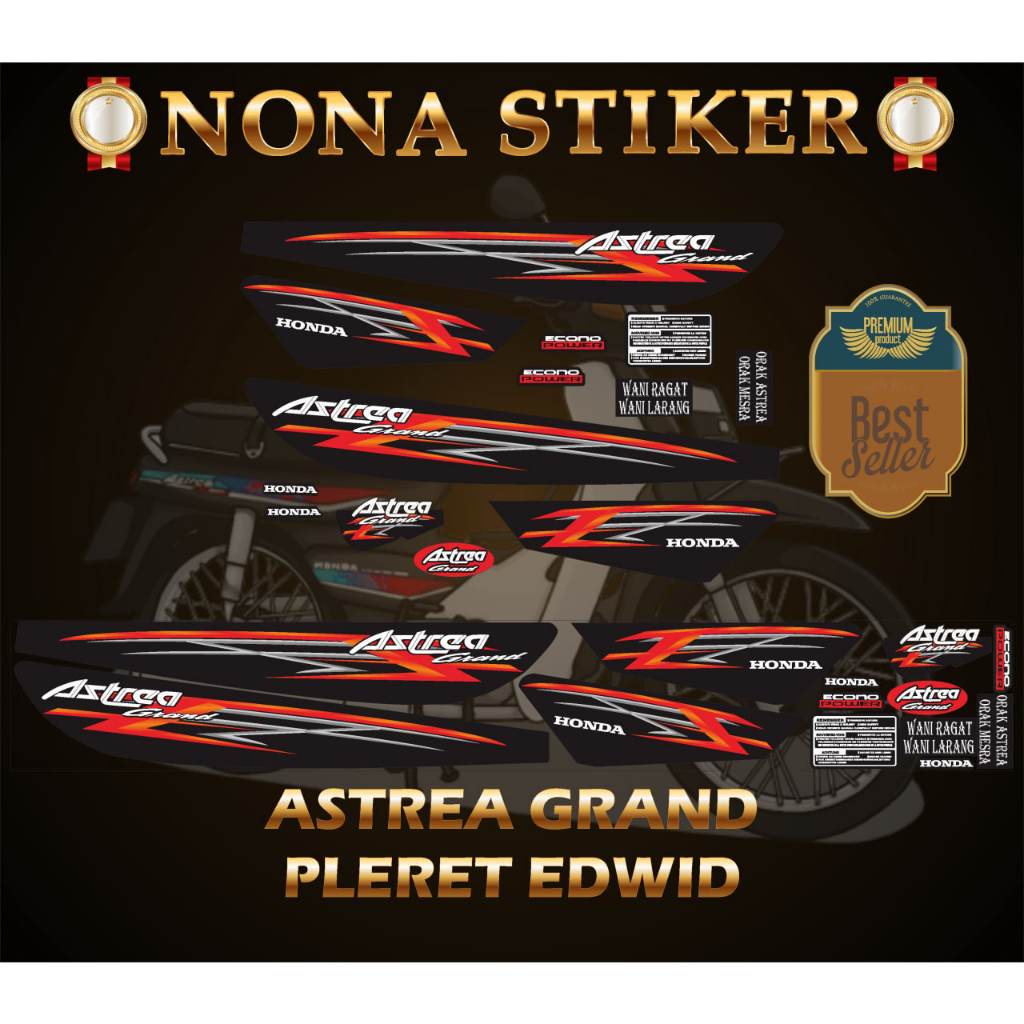 Jual STIKER STRIPING DECAL ASTREA GRAND PLERET EDWID STIKER STRIPING ...