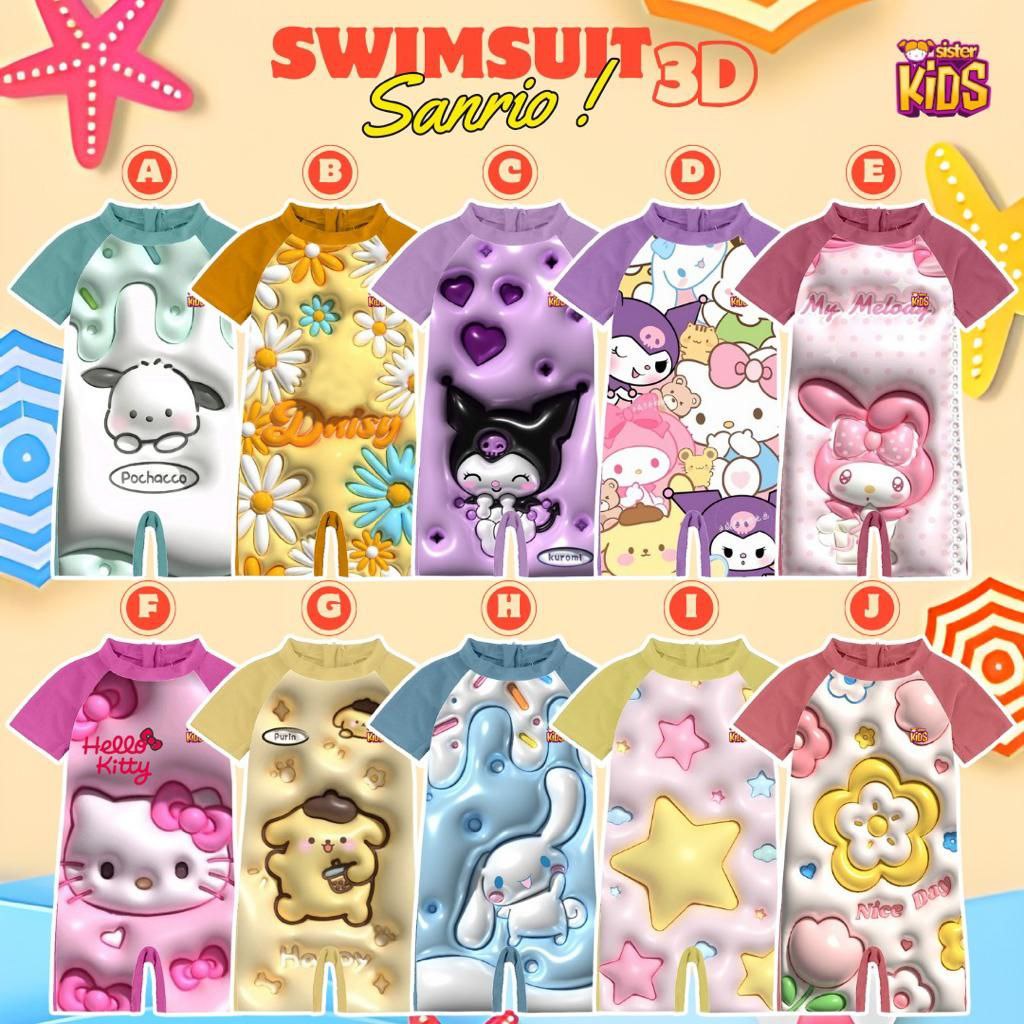 Jual BAJU RENANG SANRIO MOTIF 3D | Shopee Indonesia