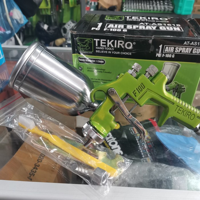 Jual Spray gun F100G TEKIRO spray gun f100 tabung atas spet cat ...