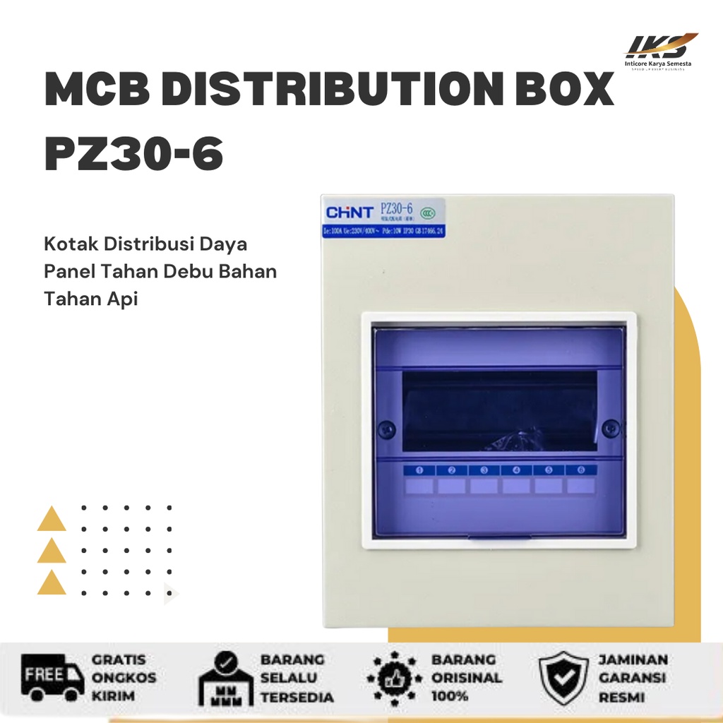 Jual MCB Grup Distribution Box PZ30-6 Circuit Box Wiring Box | Shopee Indonesia