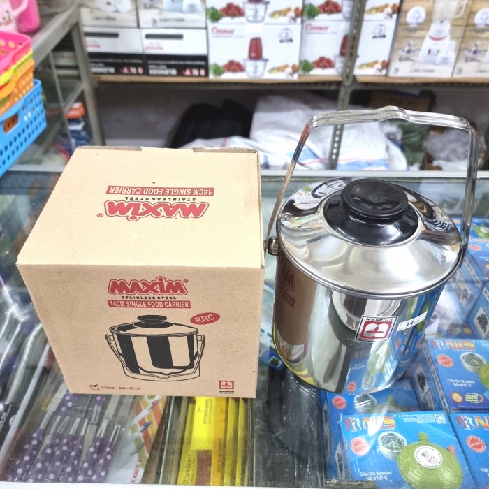Jual Rantang Tunggal Stainless 14cm Maspion Singgle Food Carrier ...