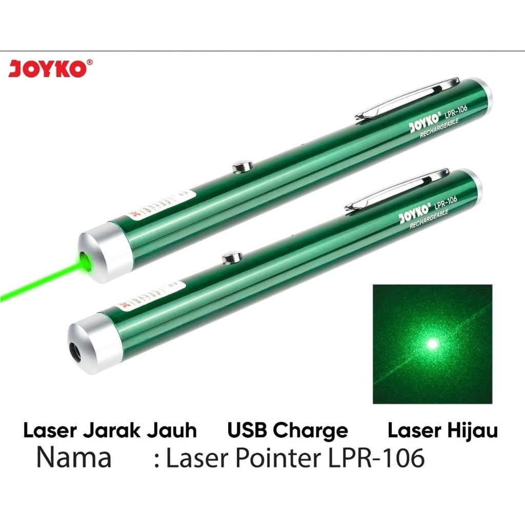 Jual Green Laser Pointer / Penunjuk Laser / Senter Presentasi JOYKO LPR ...