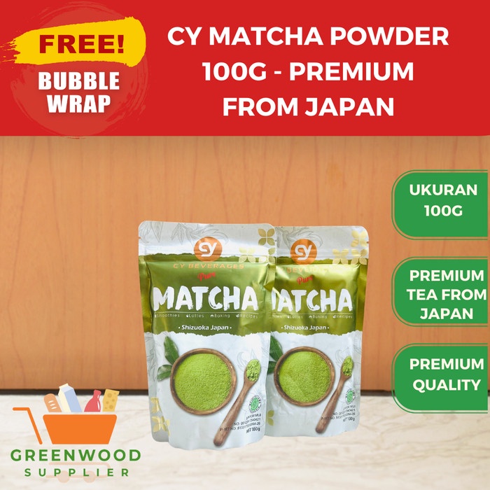 Jual CY Pure Matcha Powder Original Japan / Bubuh Teh Matcha - 100G ...