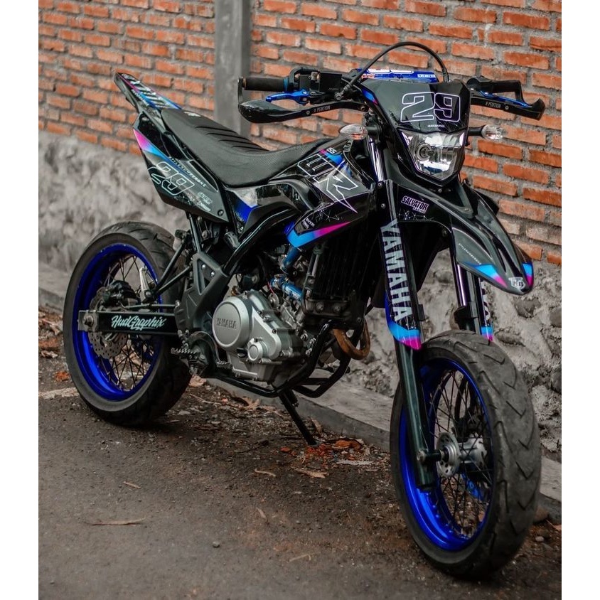 Jual Decal WR155 Full Body Variasi Decal WR Supermoto Laminasi Glosy ...