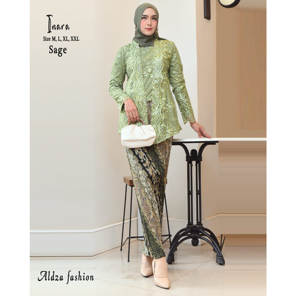 Jual Tunik kutu baru kebaya blouse inara Baju pesta pernikahan tunangan ...