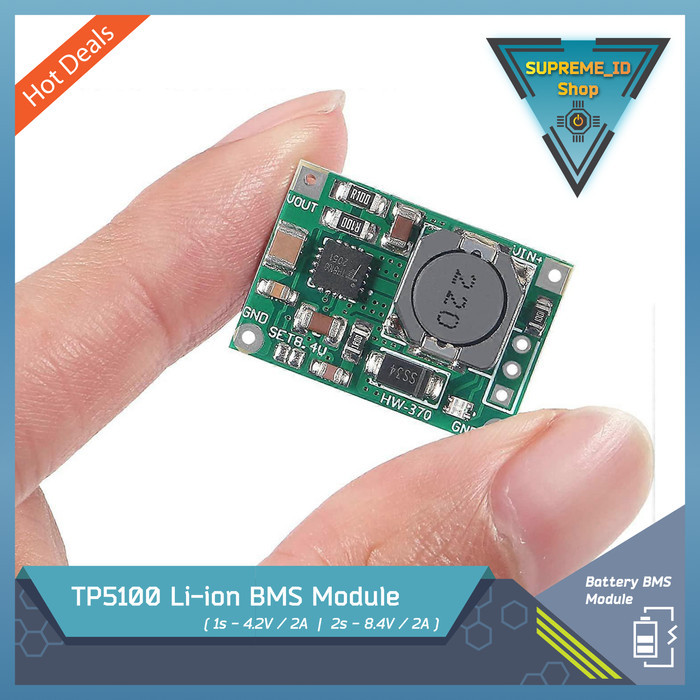 Jual TP5100 1s 4.2V / 2s 8.4V Li-ion Lithium ion Li-po BMS Charger Protection | 2A | Shopee ...
