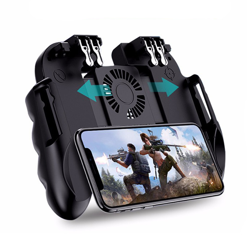 Jual H9 Six Finger Pubg Controller Gamepad Joystick Pubg Mobile Trigger L1R1 Shooter Joystick ...
