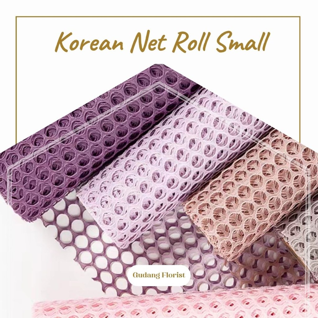 Jual KOREAN NET ROLL SMALL / COTTON ROLL / KAIN ROLL / CELLOPHANE ...