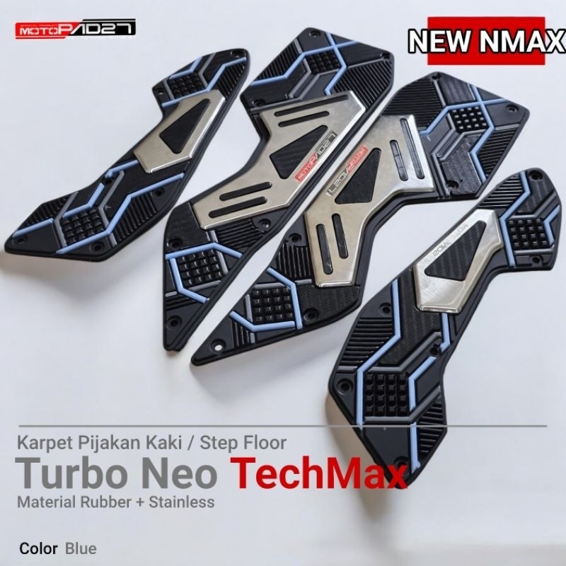 Jual HF55 MOTOPAD27 rubber stainless karpet nmax turbo neo techmax Gen3 ...