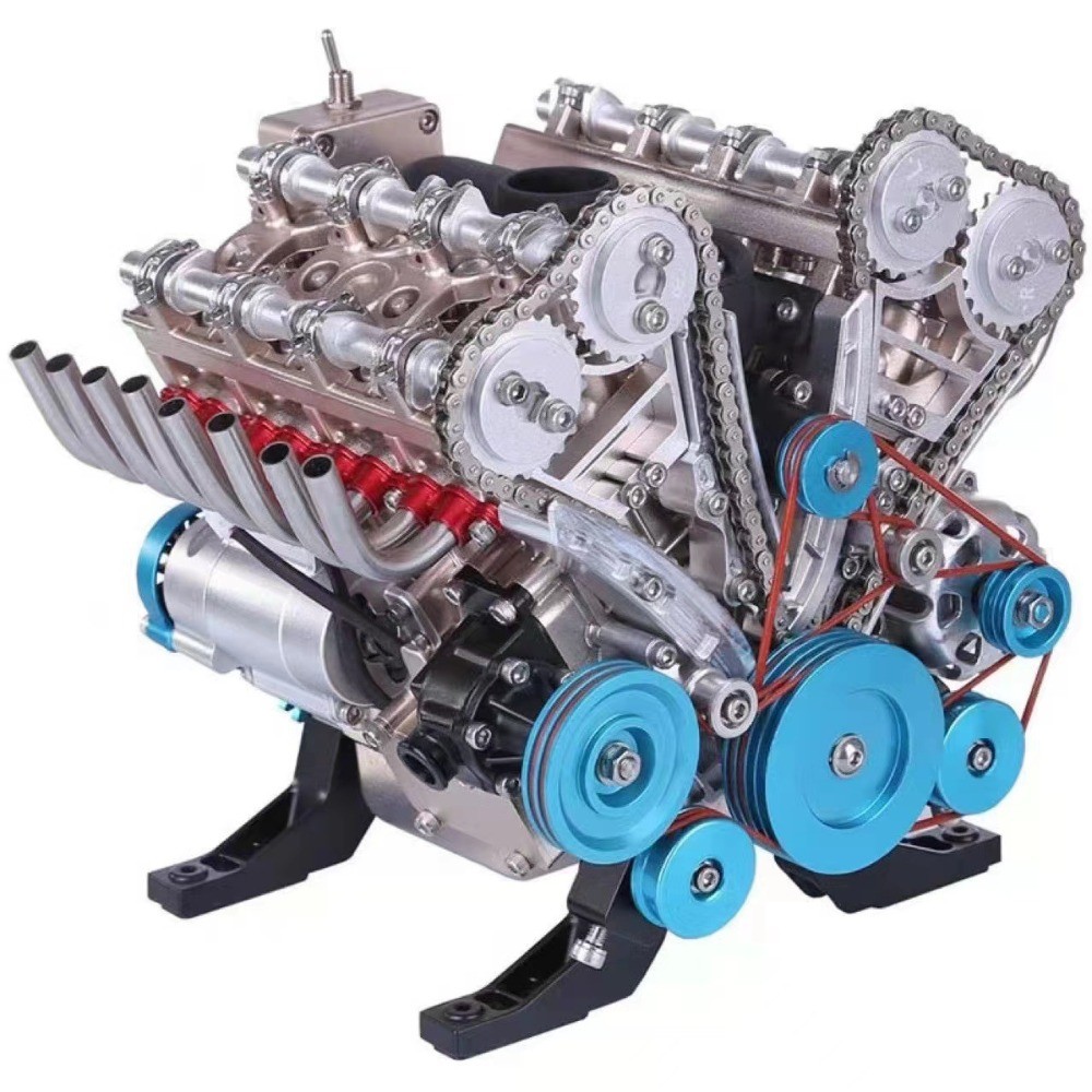 Jual 8-Cylinder Car Engine Model Kit Simulation Resin Car Engine ...