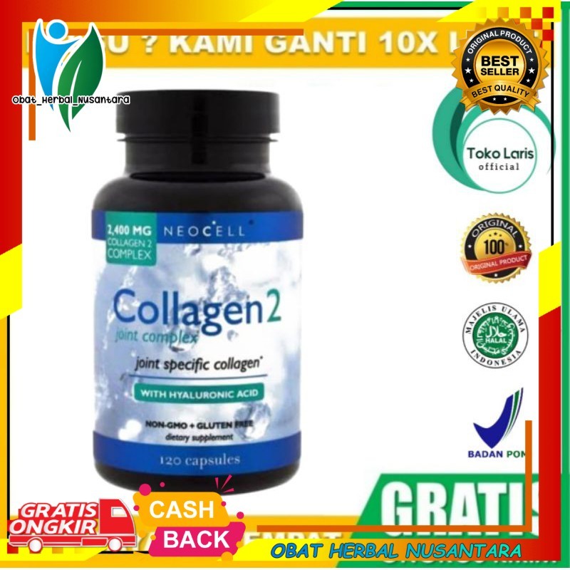 Jual NEOCELL COLLAGEN 2 JOINT COMPLEX 2,400MG - COLLAGEN C TYPE 2 120 ...