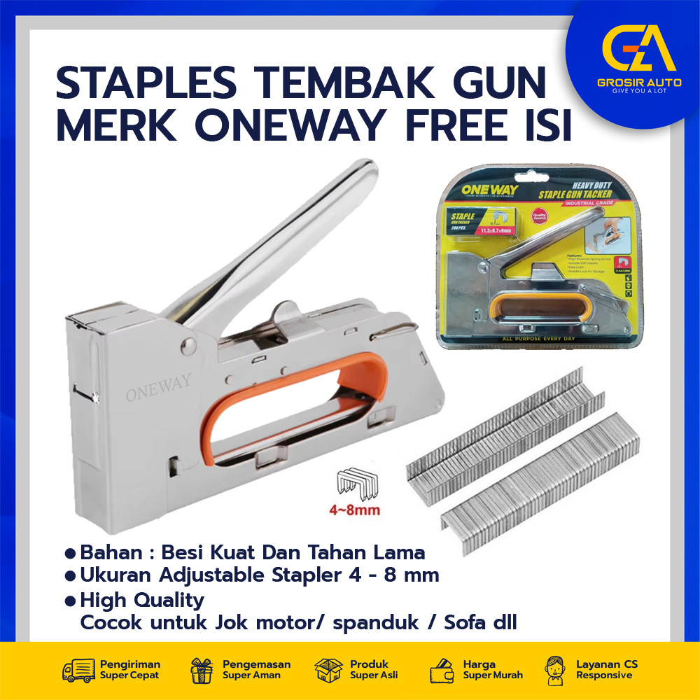 Jual Staples Tembak Tacker Jok Motor Stepler Tembak Besi Kuat Serba ...