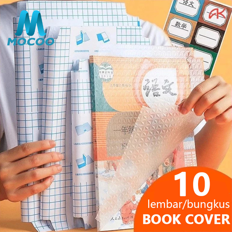 Jual Stiker Sampul Buku Isi 10 Lembar Transparant Polos Pelindung Cover ...