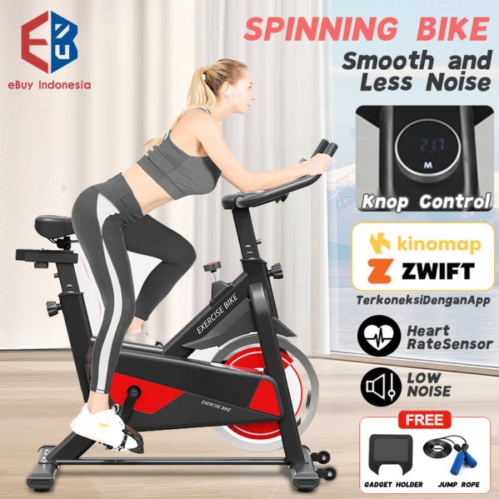 Jual Spinning Bike With Zwift Exercise Bike Home Spinning Bike LCD ...