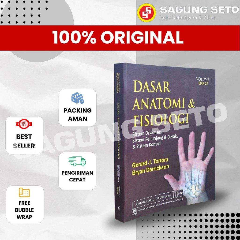 Jual BUKU DASAR ANATOMI DAN FISIOLOGI TORTORA VOL 1 EDISI 13 | Shopee Indonesia