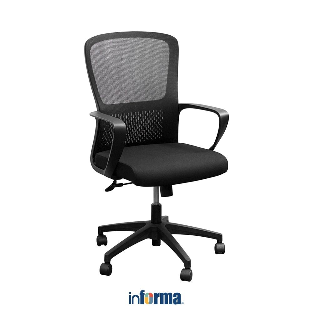 Jual Informa G Spencer Kursi Kantor Sandaran Rendah - Hitam Tempat Duduk Kerja Dengan Roda ...
