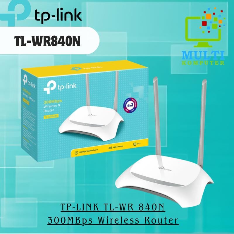 Jual TP-LINK TL-WR 840N 300MBps Wireless Router Multifungsi Extender Pc ...