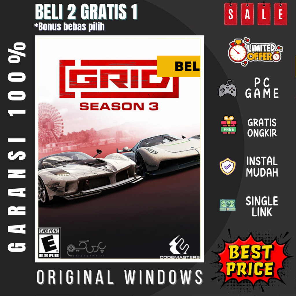Jual GRID SEASON 3 - GAME PC - GAME LAPTOP - PC GAMES - BELI 2 GRATIS 1 ...