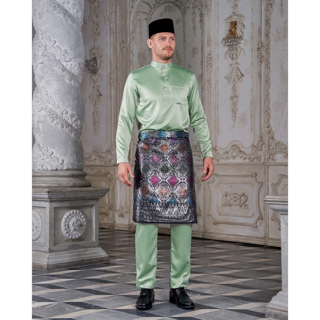 Jual gn63ed Setelan Baju Melayu Pria Teluk Belanga Bahan Katun Toyobo ...