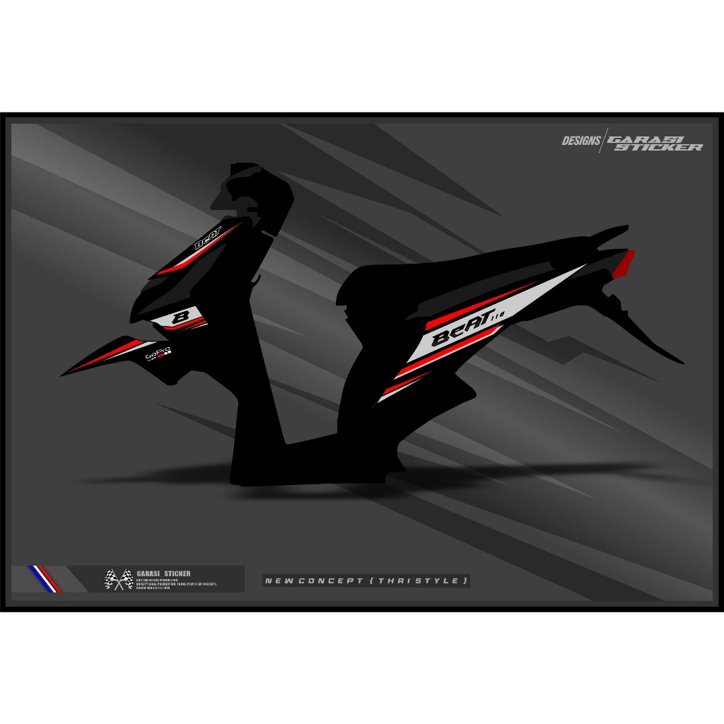 Jual Striping / Stiker Beat Karbu Garis Simple | Shopee Indonesia