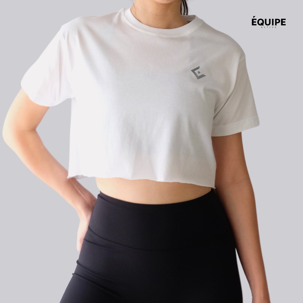 Jual Equipe Active Essential Crop Top Crest baju olahraga crop wanita ...
