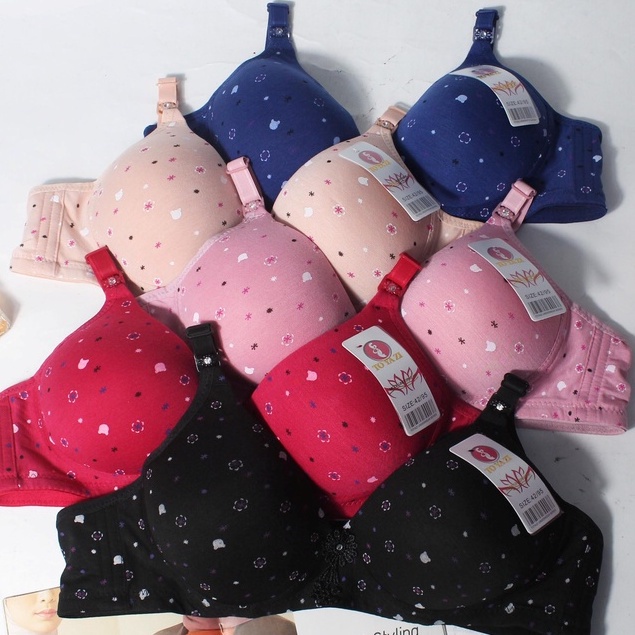 Jual BH Bra Fashion Wanita / BH Busa Tipis Tanpa Kawat kancing 3 / TYZ ...
