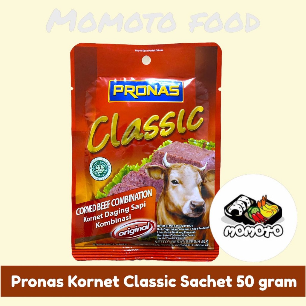 Jual Pronas Kornet Sapi Classic Sachet 50 gram Beef Corned Praktis ...
