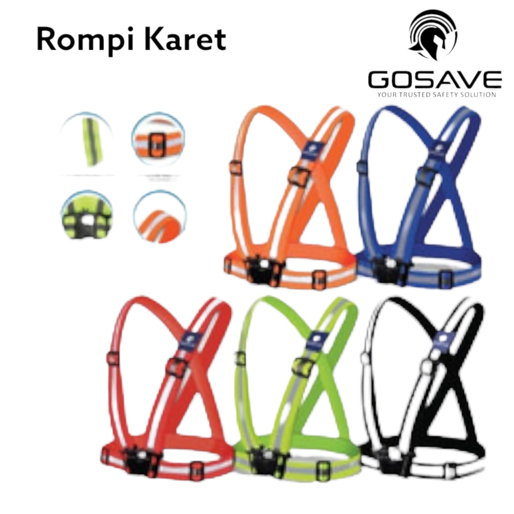 Jual ROMPI SAFETY KARET ELASTIS V GOSAVE | Shopee Indonesia