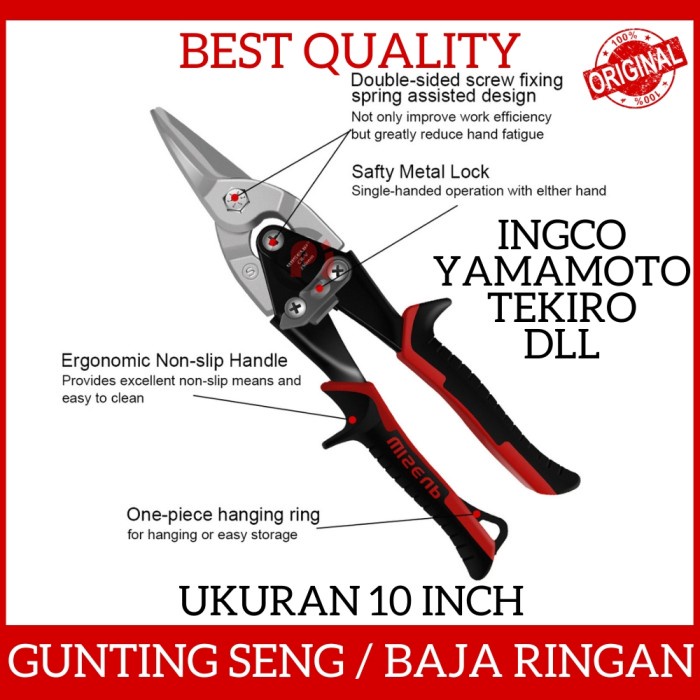 Jual Aviation Snips Tang Gunting Potong Seng Baja Ringan Holo Model ...
