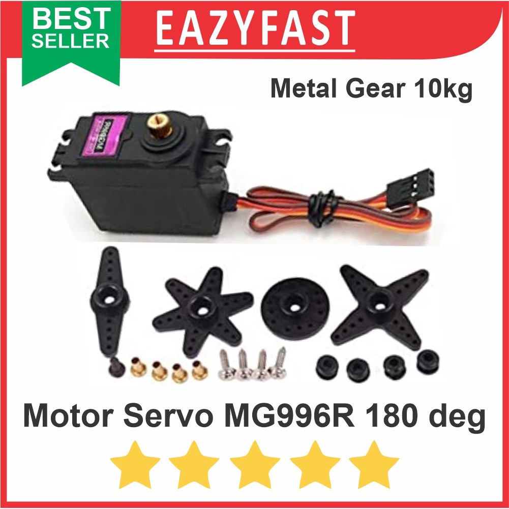 Jual Motor Servo MG996 Full Metal Gear 10Kg MG 996 Tower Pro MG996R ...