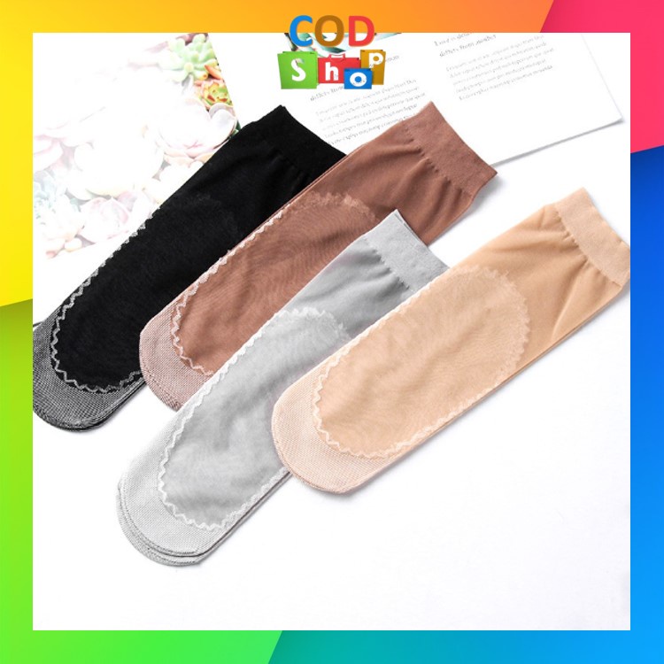 Jual COD - K5955 Kaos Kaki Stocking Pendek Wanita Anti Slip / Kaos Kaki ...