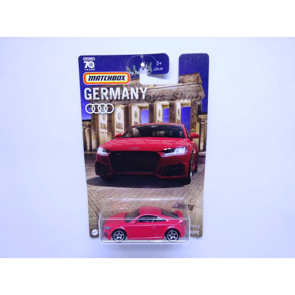 Jual Matchbox Germany 70 Years 2019 Audi TT RS Coupe Merah | Shopee ...