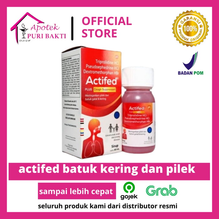 Jual ACTIFED MERAH SYR 60 ML | Shopee Indonesia