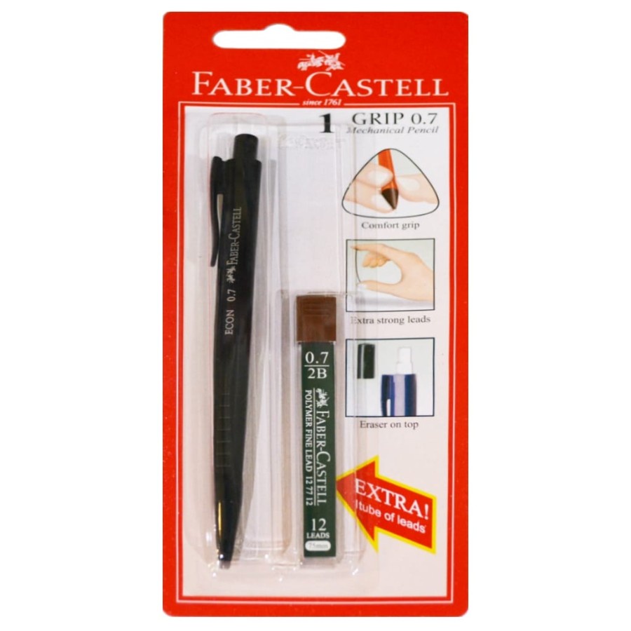 Jual Pensil Mekanik 0,7 2B Faber Castell Mechanical Pencil + Refiil ...