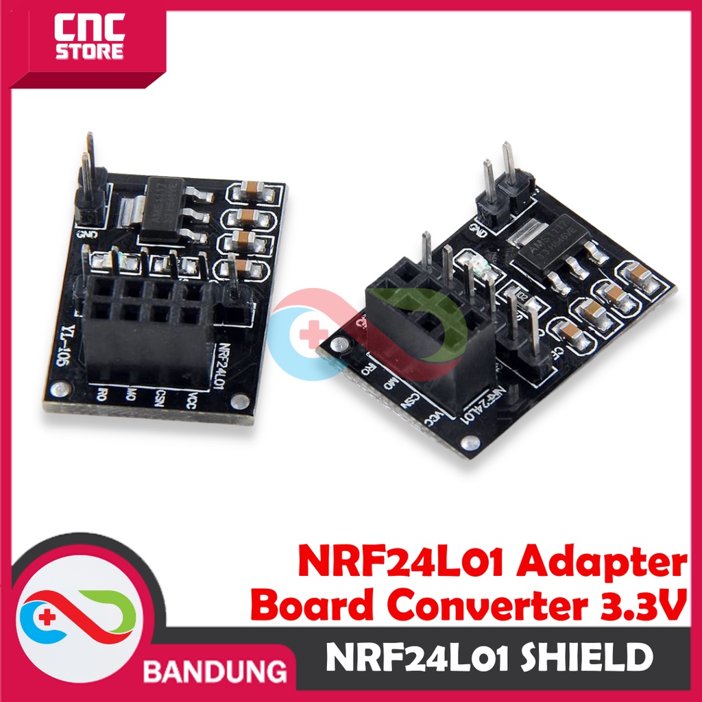 Jual NRF24L01 SHIELD SOCKET ADAPTER BOARD CONVERTER 3.3V | Shopee Indonesia