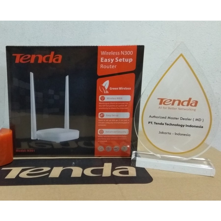 Jual ( 10 Pcs ) TENDA N301 Router Wireless 300Mbps Easy Setup Router ...