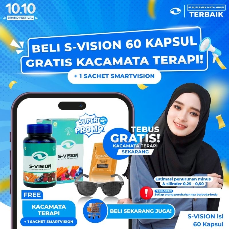 Jual SMART VISION Suplemen Mata Minus, Plus, & Silinder Terbaik - S ...