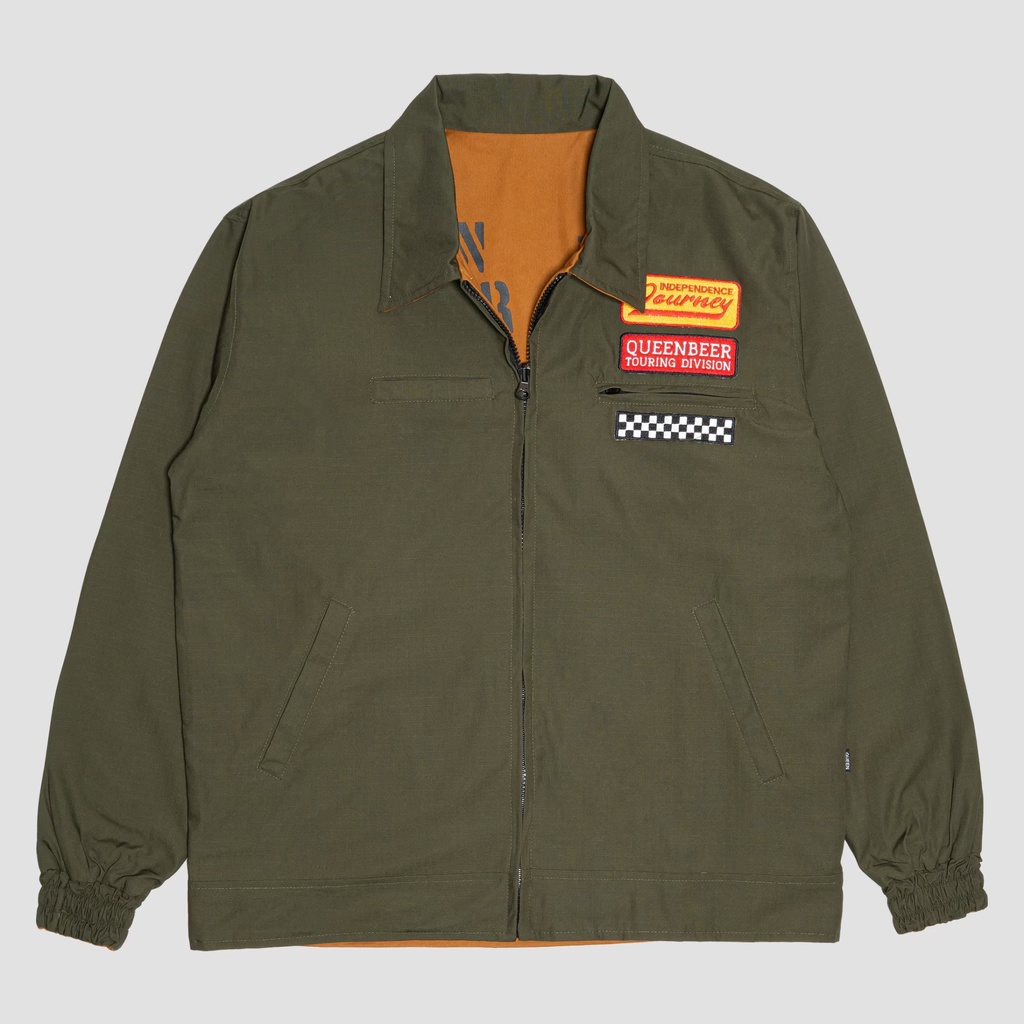 Jual Queen Beer - Reversible Work Jacket Wona Green | Shopee Indonesia