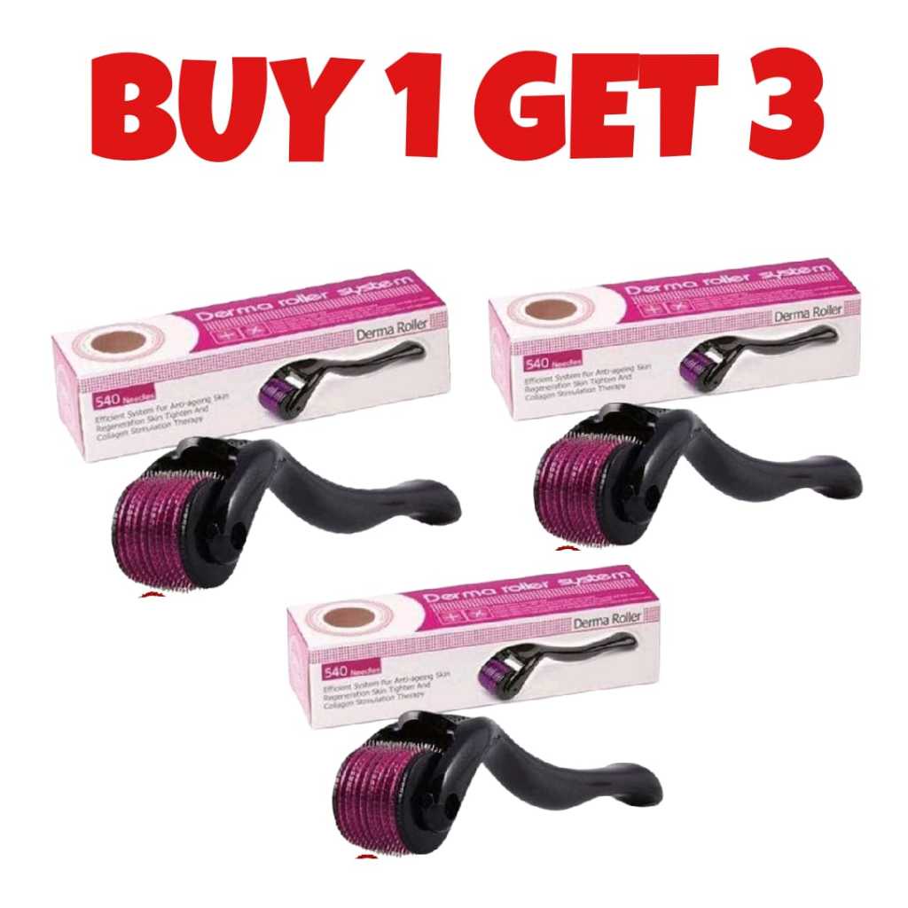 Jual [DAPAT 3 PCS] Alat Terapi Wajah 1 mm Derma Roller Derma Pen Micro ...