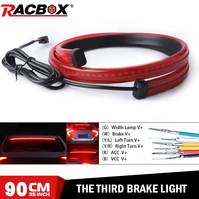 Jual 126 LED Car Light Bar Strip Tail Flow Brake Light Multi-mode High ...