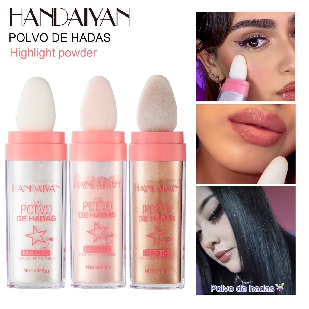 Jual 【Baru】HANDAIYAN HIGHLIGHTER POWDER SHIMMER GLITTER POWDER FROZEN ...
