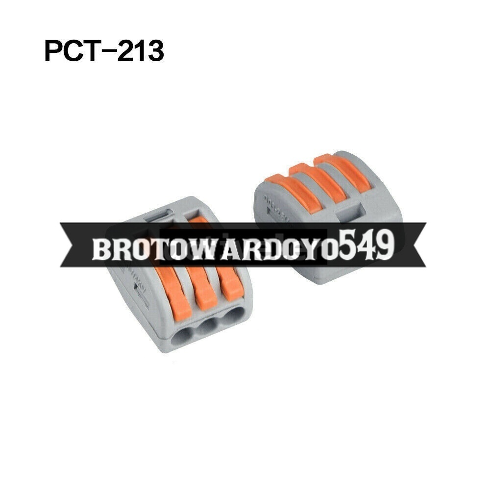 Jual Guillermo Terminal Block Konektor Sambungan Kabel Listrik 1PCS PCT-213 - Gray | Shopee ...