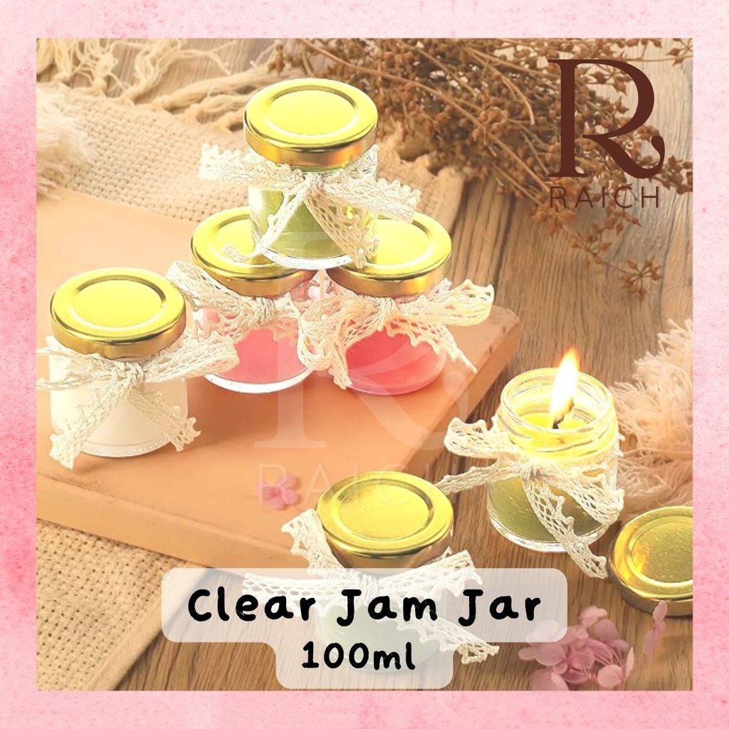Jual Jam Jar 100ml Candle Madu Lilin Toples Makanan Sambal Selai Kedap ...