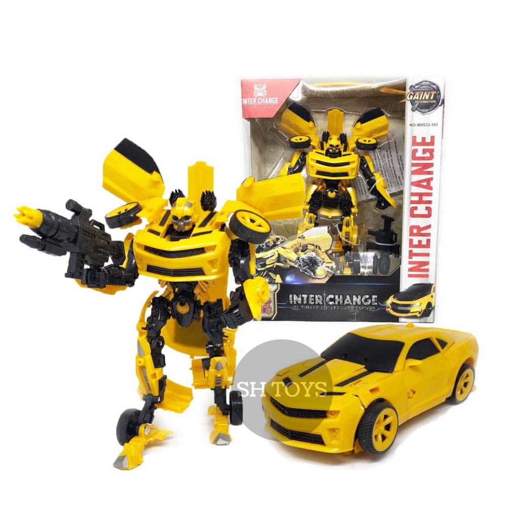 Jual SHTOYS - MAINAN ROBOT TRANSFORMERS BUMBLEBEE INTERCHANGE MOBIL ...