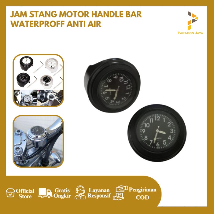 Jual Jam Stang Motor Waterproff Jam Handle Bar Handlebar Sepeda 22-25mm ...